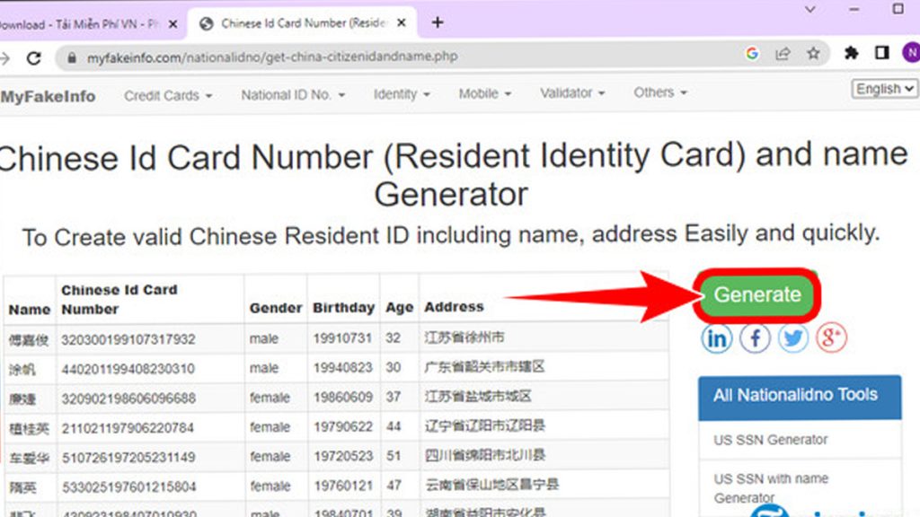 Cách tạo CMND Trung Quốc Free 2024 chơi game